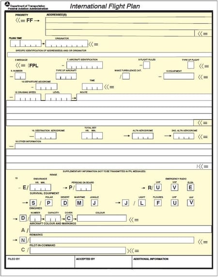 What is a Flight Plan and How to fill it?