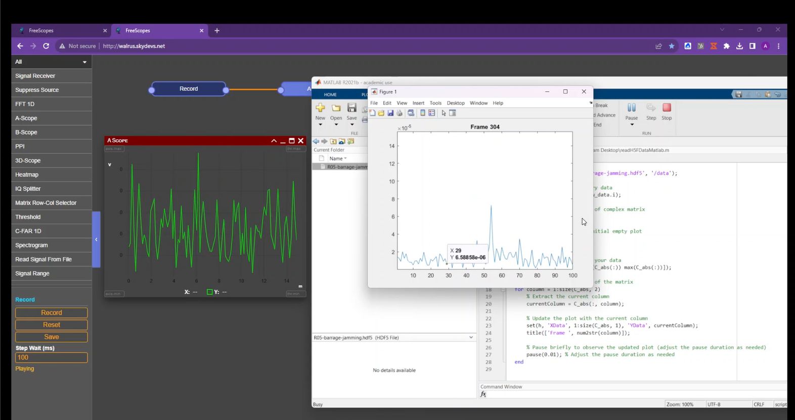 Exporting Logs from FreeScopes and Analyzing in MATLAB (video)