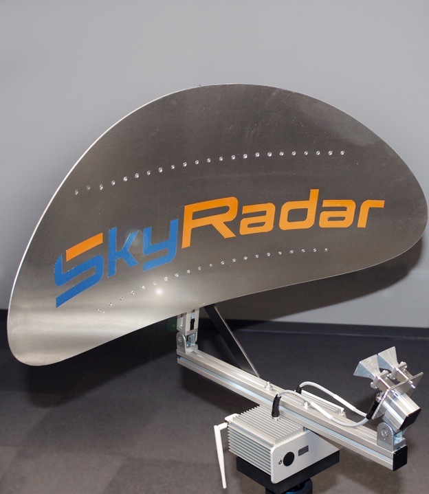 What is the Azimuth Resolution with the SkyRadar Parabolic Reflector